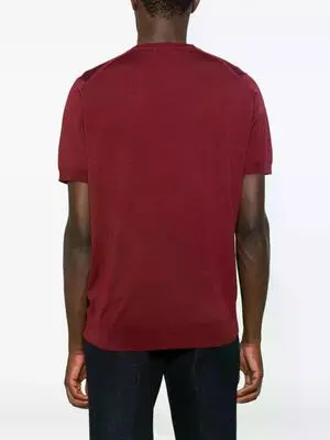 John Smedley Short-sleeve Crewneck Sweater - Red