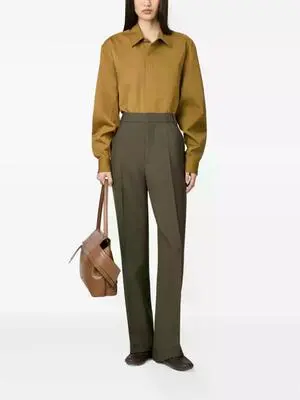 TOD'S Pleated High-waisted Trousers