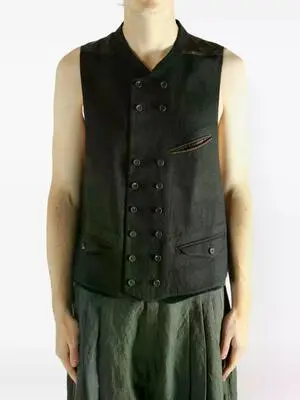 ZIGGY CHEN Wool Double-breasted Waistcoat