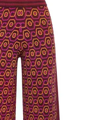 Malìparmi Geometric-pattern Wide-leg Trousers