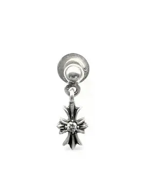 Chrome Hearts Cross Drop Earring - Silver