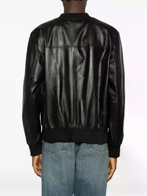 MEDEEA Leather Bomber Jacket