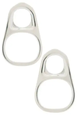 Jean Paul Gaultier Pull Tab Can Earrings - Silver