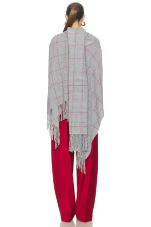 JEAN PAUL GAULTIER Back Closure Scarf Draped Top In Grey