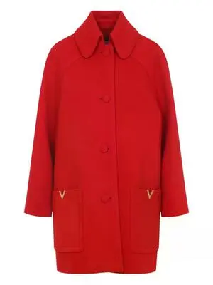 Valentino Garavani Logo Coats For Women