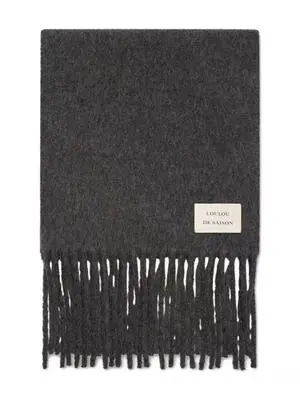 Loulou De Saison Santo Fringed Scarf - Grey