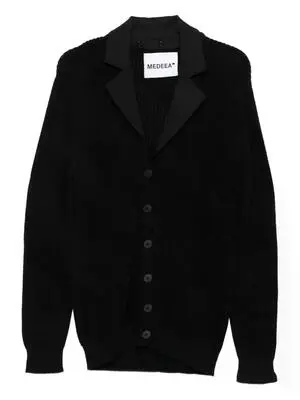 MEDEEA Notch Lapel Cardigan