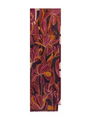 Malìparmi Floral-print Scarf - Red