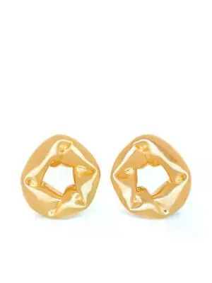 Completedworks Oversized Scrunch Earrings - Gold