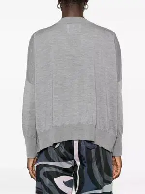 Laboratorio Capri Ribbed Crew Neck Sweater - Grey