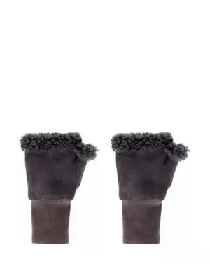 BIGARDINI Gisella Shearling Fingerless Gloves - Brown