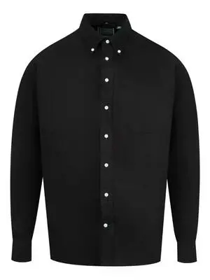 Gitman Bros Overdye Oxford-weave Shirt - Black