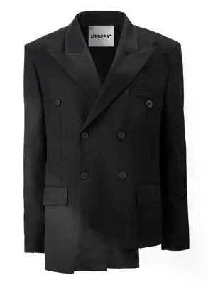 MEDEEA Asymmetric Double-breasted Blazer