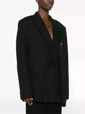 MEDEEA Double-breasted Wool Blazer