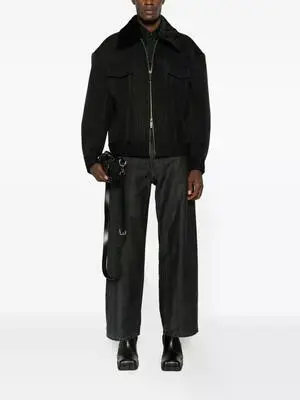 FENG CHEN WANG Fur-collar Zip-up Jacket