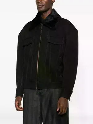 FENG CHEN WANG Fur-collar Zip-up Jacket