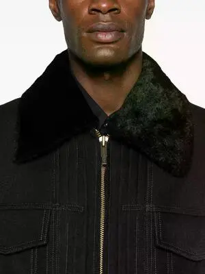FENG CHEN WANG Fur-collar Zip-up Jacket