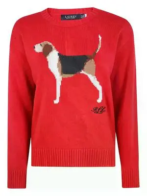 Ralph Lauren Dog-motif Cotton Sweater