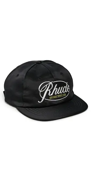 Rhude Sports Club Curved Brim Hat - Black