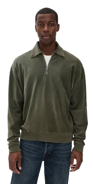 ASHER Claude Quarter Zip Sweatshirt