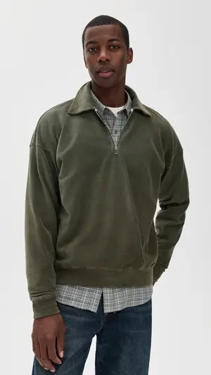 ASHER Claude Quarter Zip Sweatshirt