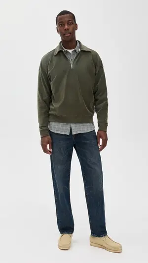ASHER Claude Quarter Zip Sweatshirt