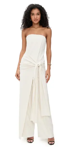 Alexis Kori Strapless Jumpsuit - Ivory