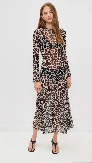 LE BOP Hattie Maxi Dress - Leopard