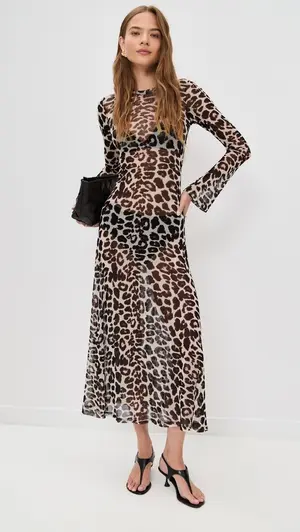 LE BOP Hattie Maxi Dress - Leopard