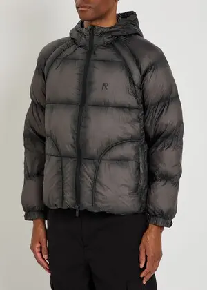 REPRESENT Hooded Nylon Jacket - Black