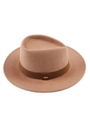 Eugenia Kim Blaine Wool Fedora Hat - Camel