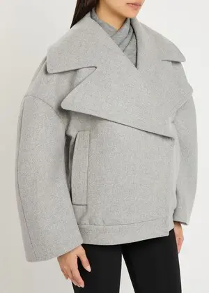 Balmain Wool And Cashmere-blend Coat