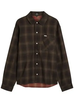 REPRESENT Reversible Plaid Cotton Shirt