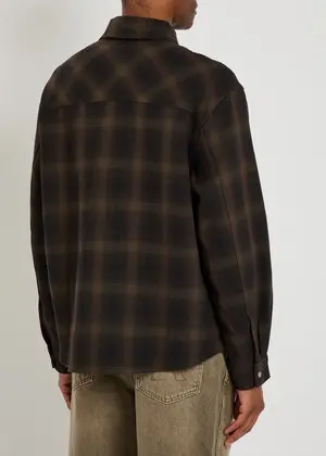 REPRESENT Reversible Plaid Cotton Shirt