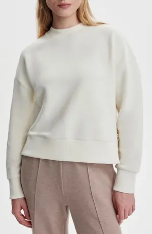 Varley Addelyn Ottoman Rib Sweatshirt - Ivory
