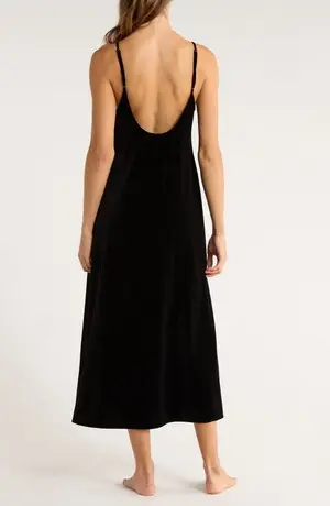 Natori Natalie Open Back Velvet Nightgown