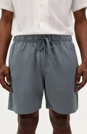 SCALPERS Linen Cargo Bermuda Shorts - Duck