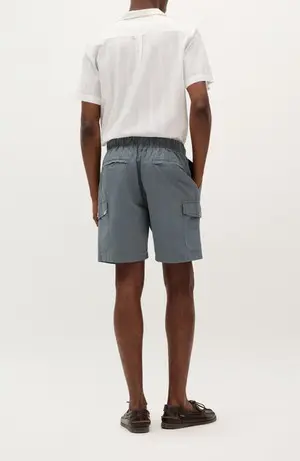 SCALPERS Linen Cargo Bermuda Shorts - Duck