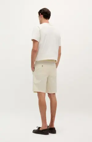 SCALPERS Cotton Bermuda Shorts - Cream