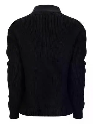 MEDEEA Collared Cotton Sweater