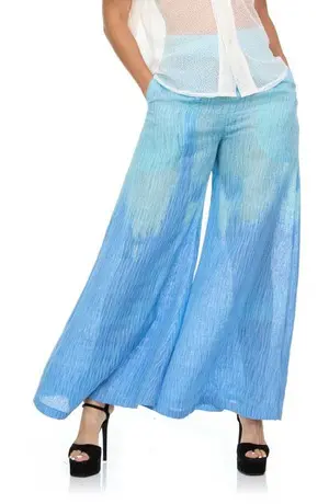 KAHINDO Flared Ombre Organza Trousers