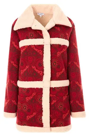KAHINDO Maputo Shearling Printed Coat