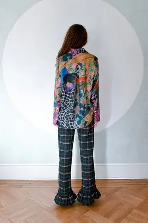 UNTITLED IN MOTION Kali Silky Button-up Shirt