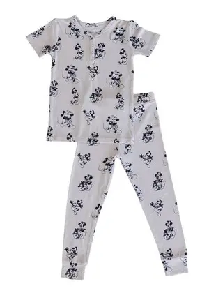 CHARLIE LOU BABY® Steamboat Willie Pajama Set - Beige