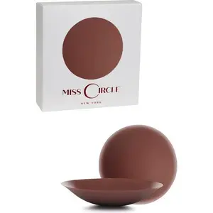 MISS CIRCLE No Adhesive Silicone Reusable Nipple Covers - Dark Brown