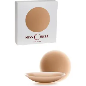 MISS CIRCLE No Adhesive Silicone Reusable Nipple Covers - Light Brown