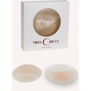 MISS CIRCLE No Adhesive Silicone Reusable Nipple Covers - Nude