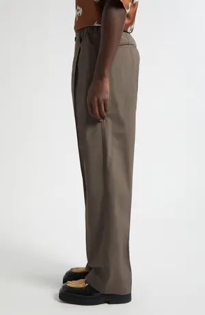 Marni Pleated Virgin Wool Wide-leg Trousers