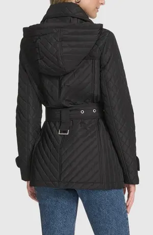 Andrew Marc Brinklee Water-resistant Quilted Jacket - Black
