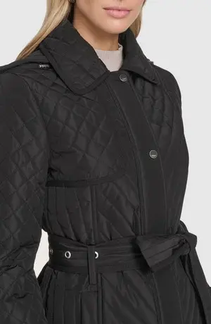 Andrew Marc Brinklee Water-resistant Quilted Jacket - Black